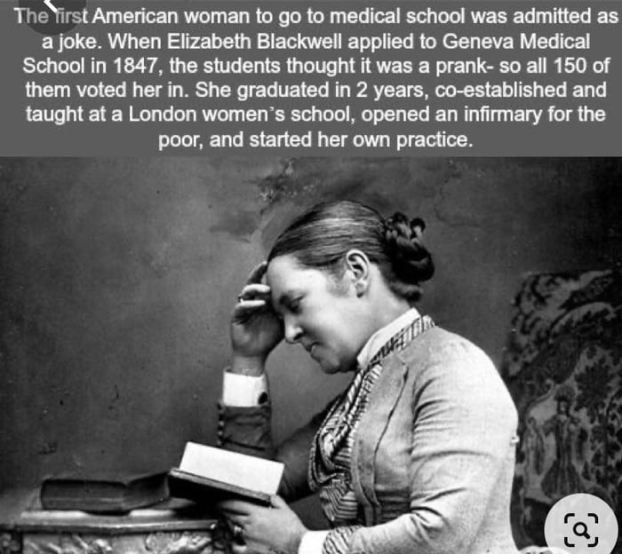 In 1847 Elizabeth Blackwell changed how the medical field in America ...