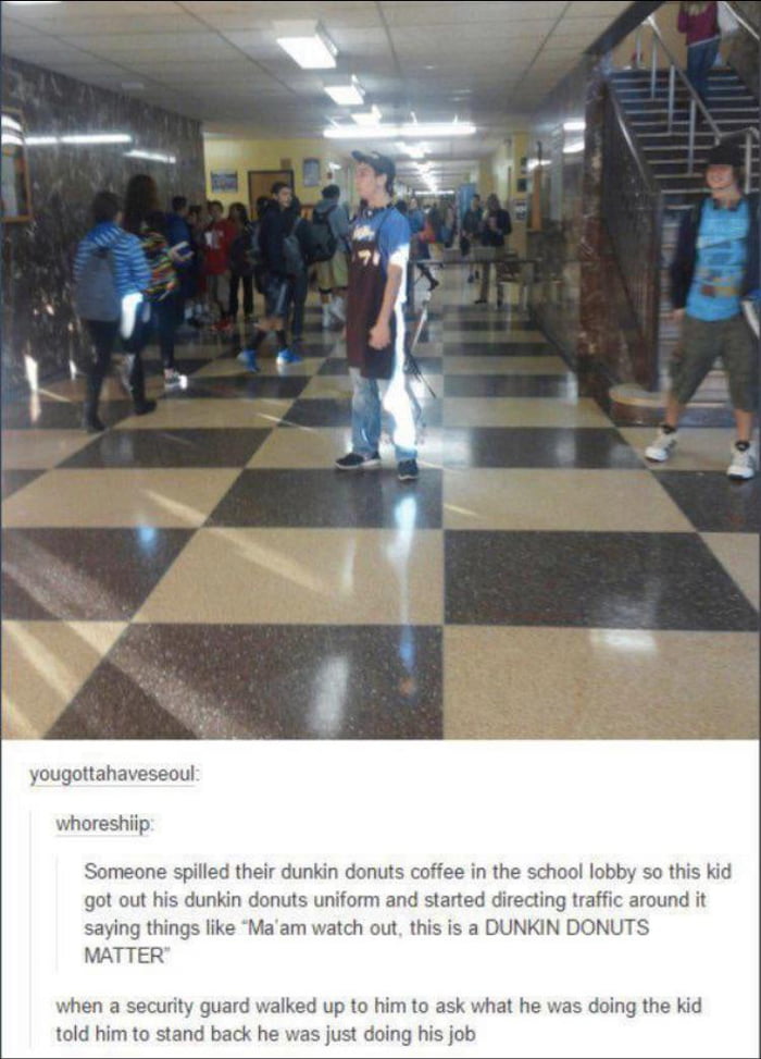 This madlad even stands down a security guard - 9GAG