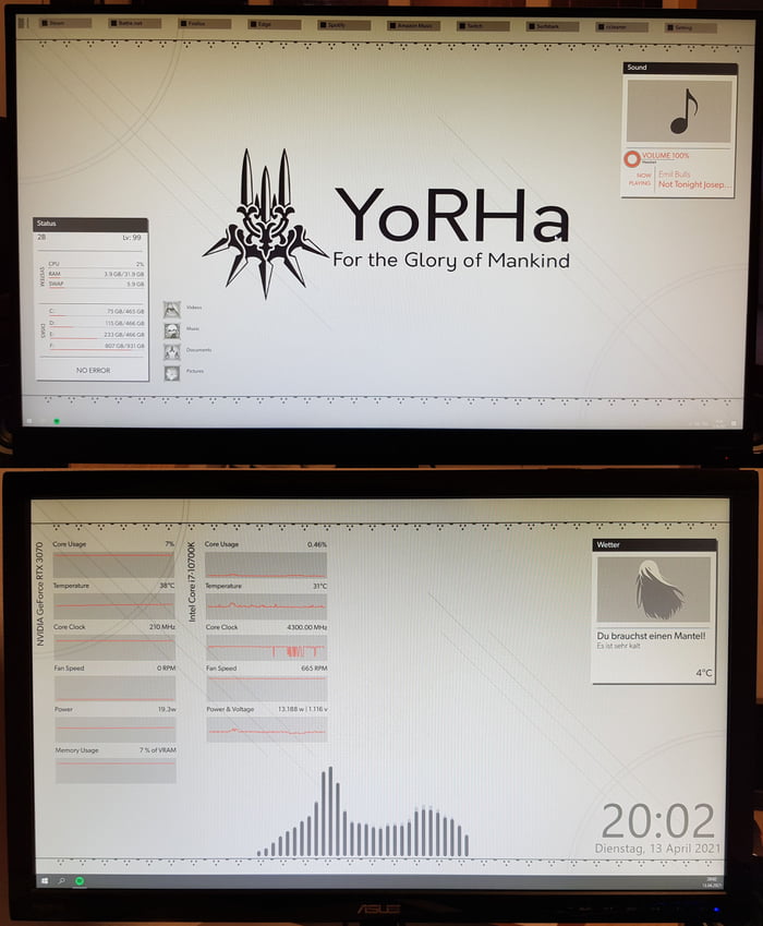 Just finished my desktop "Nier:Automata" style. I used the Nier ...