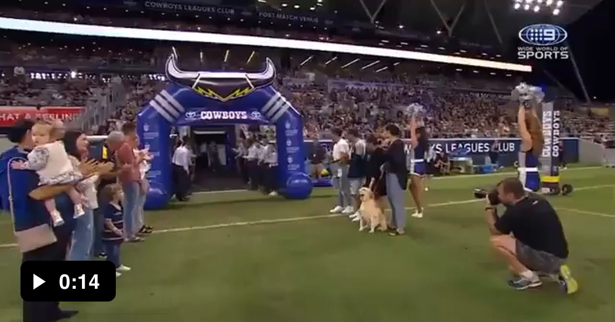 NRL (National Rugby League) player is surprised with a greeting from ...