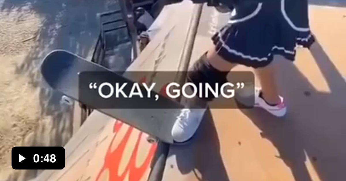 Tony Hawk encouraging young Sky down the mega ramp - 9GAG