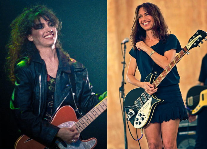 Susanna Hoffs, lead singer of "The Bangles," in the 1980s vs. 2014 - 9GAG