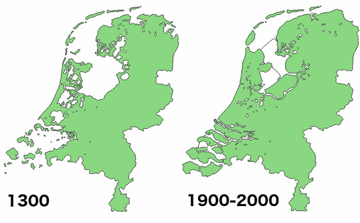 As of 2017, roughly 17% of the total land area of the Netherlands is ...