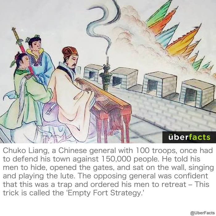 Empty fort strategy .. Just google it - 9GAG