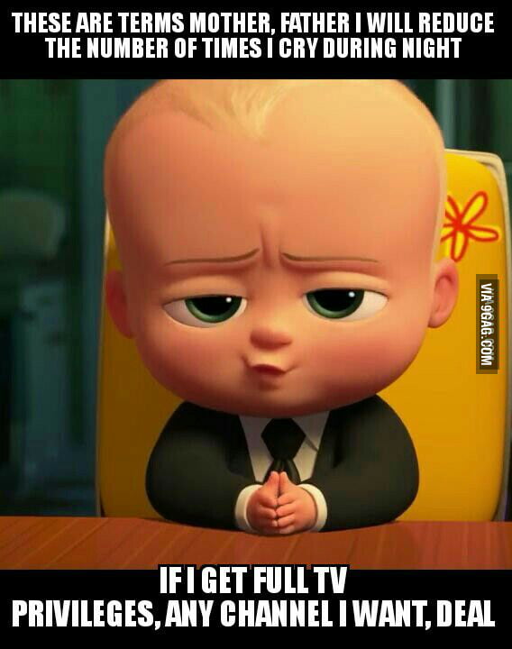 Since people have asking for the business baby meme, here's my idea - 9GAG