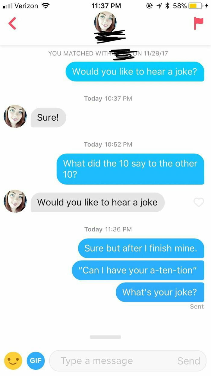 She never told me her joke. Rude - 9GAG