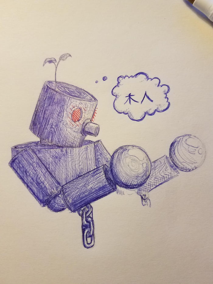 Morning drawing: Mokujin (Tekken) - 9GAG