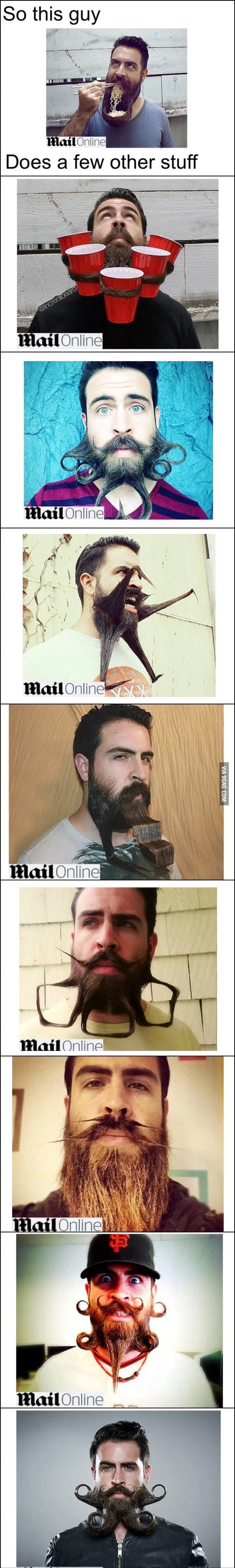Epic beard guy strikes again! - 9GAG