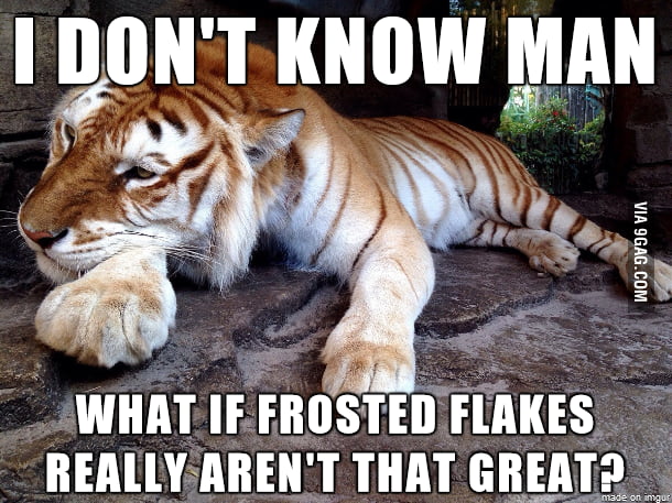 Dejected Tiger - 9GAG