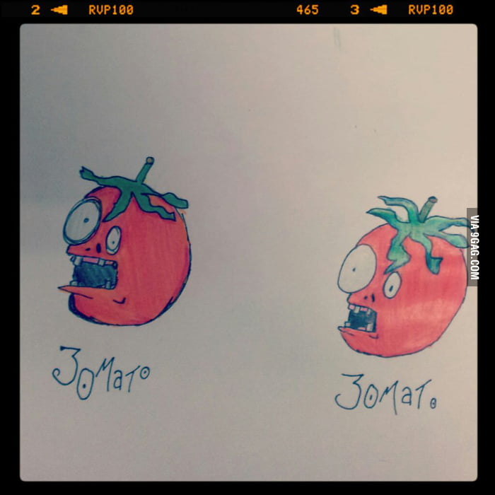 The Zomato! Half tomato half zombie! - 9GAG