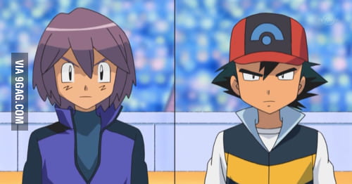 Ash looks way too serious - 9GAG