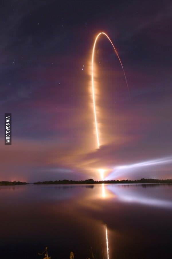 Space Shuttle Launch Captured By Long Exposure Photography - 9GAG