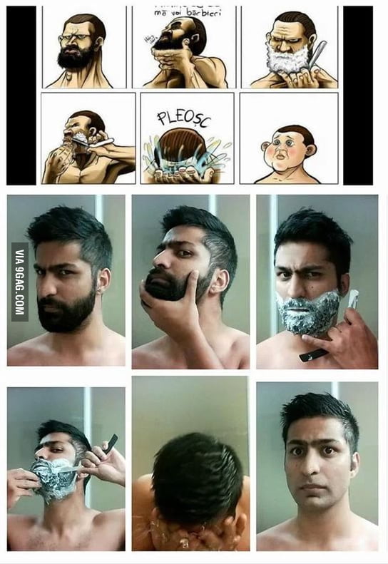 He shaved his beard off the other day... - 9GAG