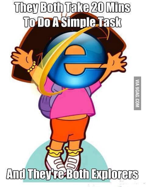 Dora, The internet explorer. - 9GAG