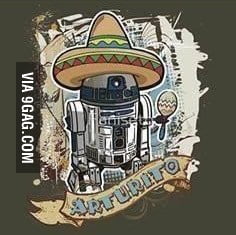 R2-D2 fast enough sounds like little Arthur in Spanish. - 9GAG