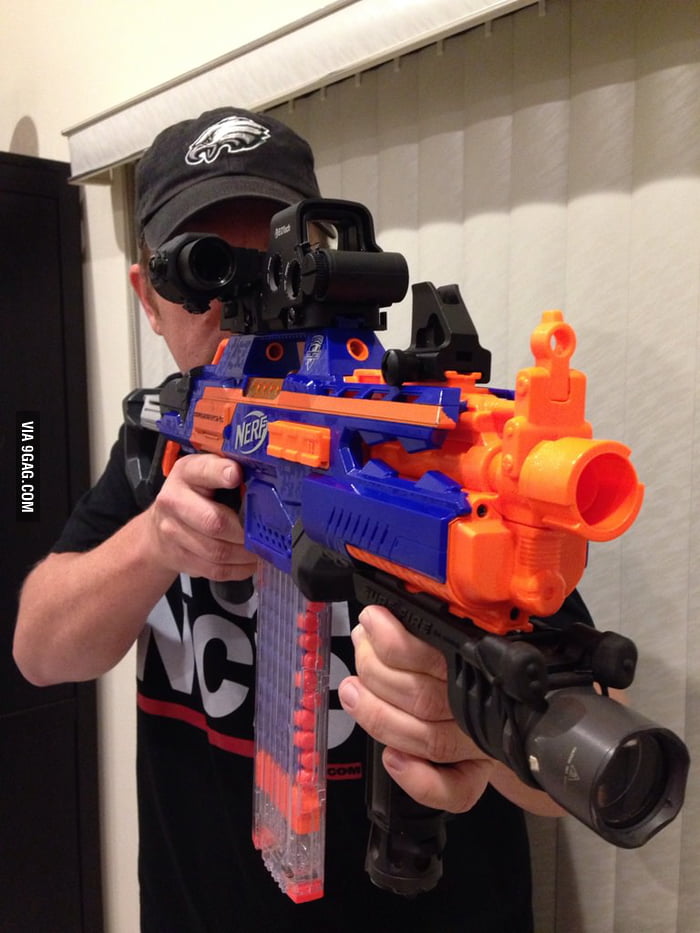 Nerf gun is just for fun they said... - 9GAG