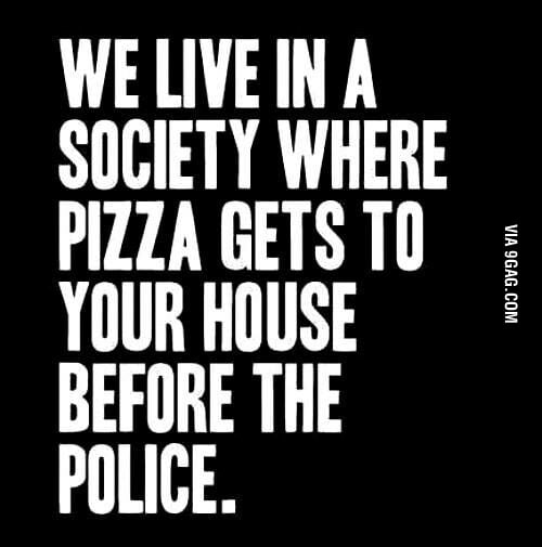 Pizza vs. Police - 9GAG