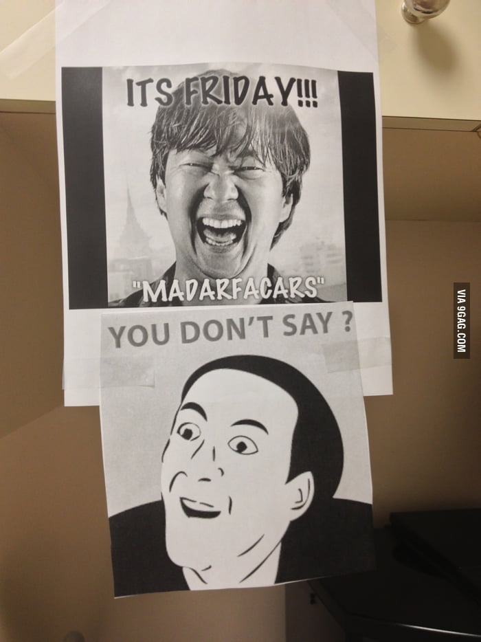 Someone's been trolling at my work - 9GAG