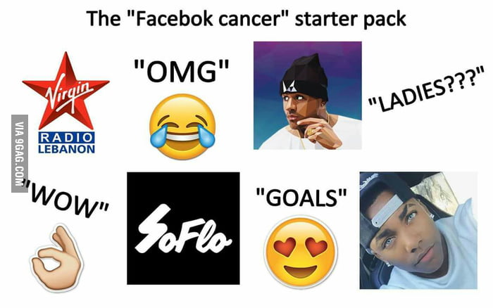 Facebook cancer: starter pack - 9GAG