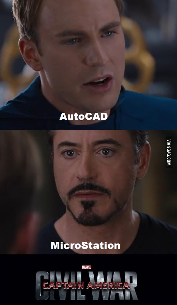 AutoCAD vs MicroStation - 9GAG