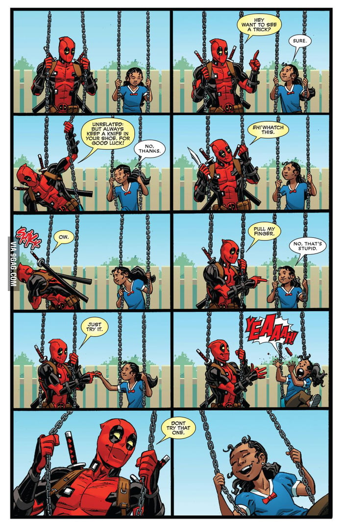 Deadpool's Daddy Duties - 9GAG
