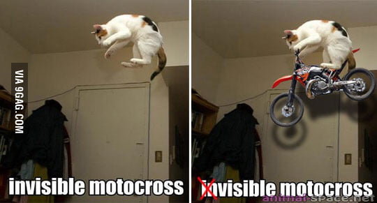 Mysterious invisible motocross... - 9GAG