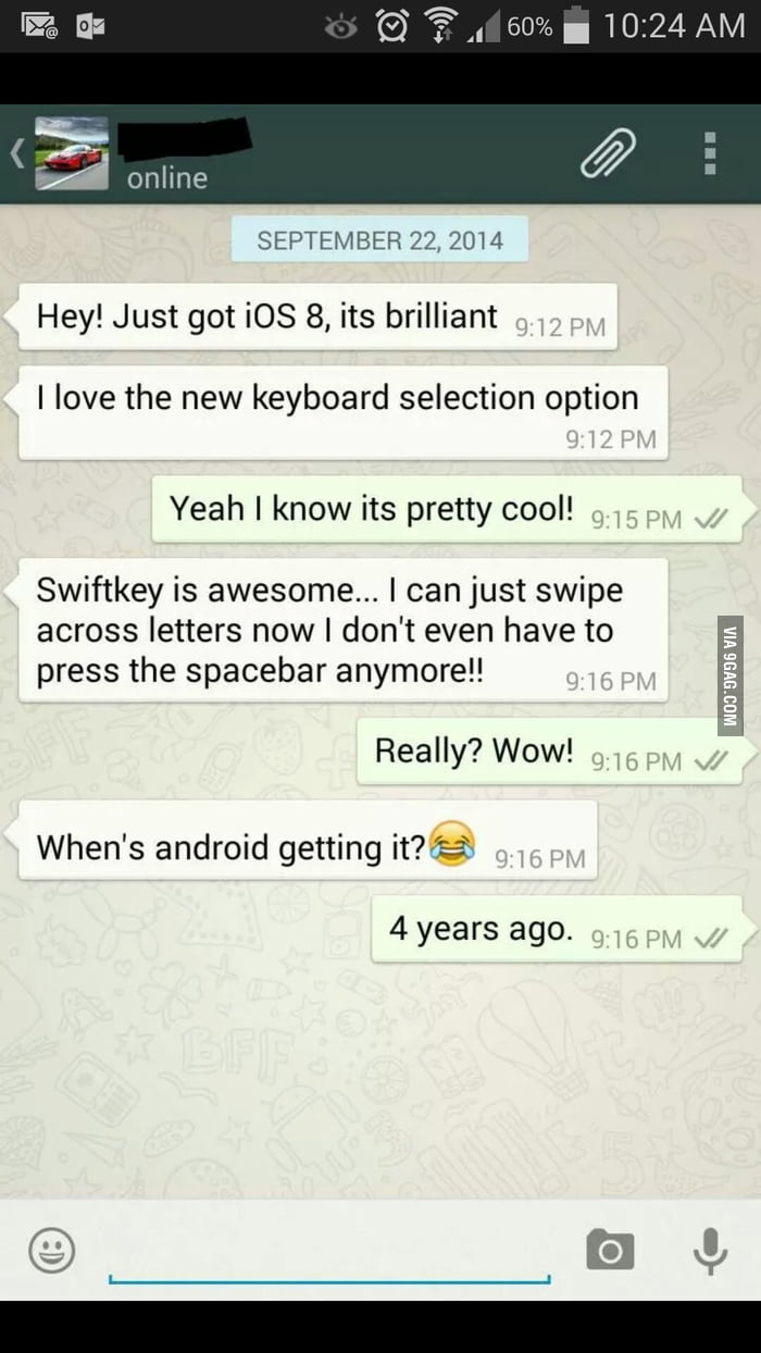 IOS8... - 9GAG