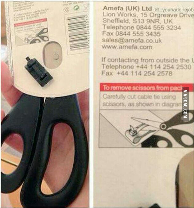 I bought scissors because I didnt have any but now I need scissor to ...