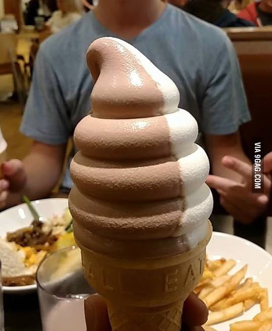The perfect Soft-Serve cone - 9GAG