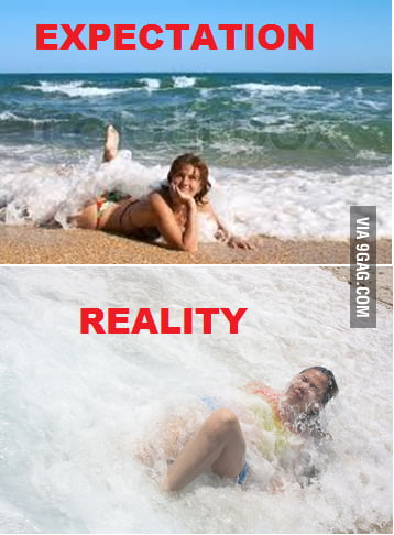 Summer Expectation VS Reality - 9GAG