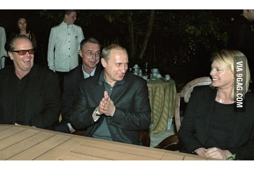 Jack Nicholson with Vladimir Putin - 9GAG