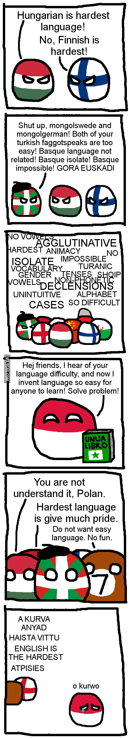 Everyone talks about what is the hardest language... - 9GAG