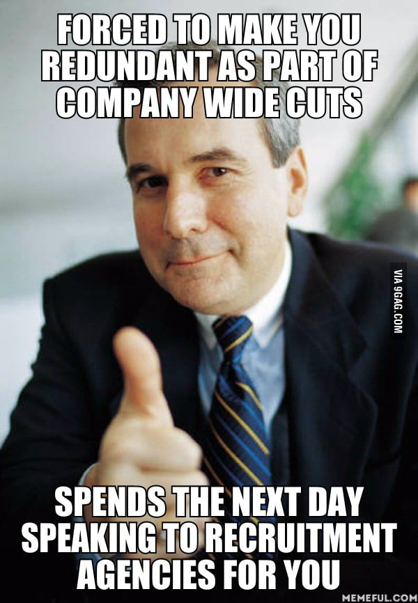 It's been a really tough week. Thanks for the effort good guy boss. - 9GAG