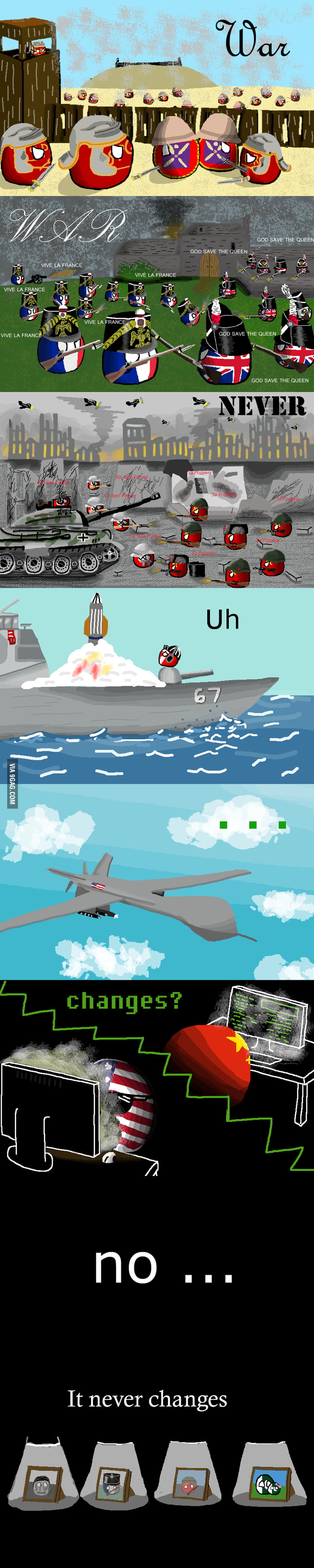 Countryballs explain the well known Fallout intro. - 9GAG