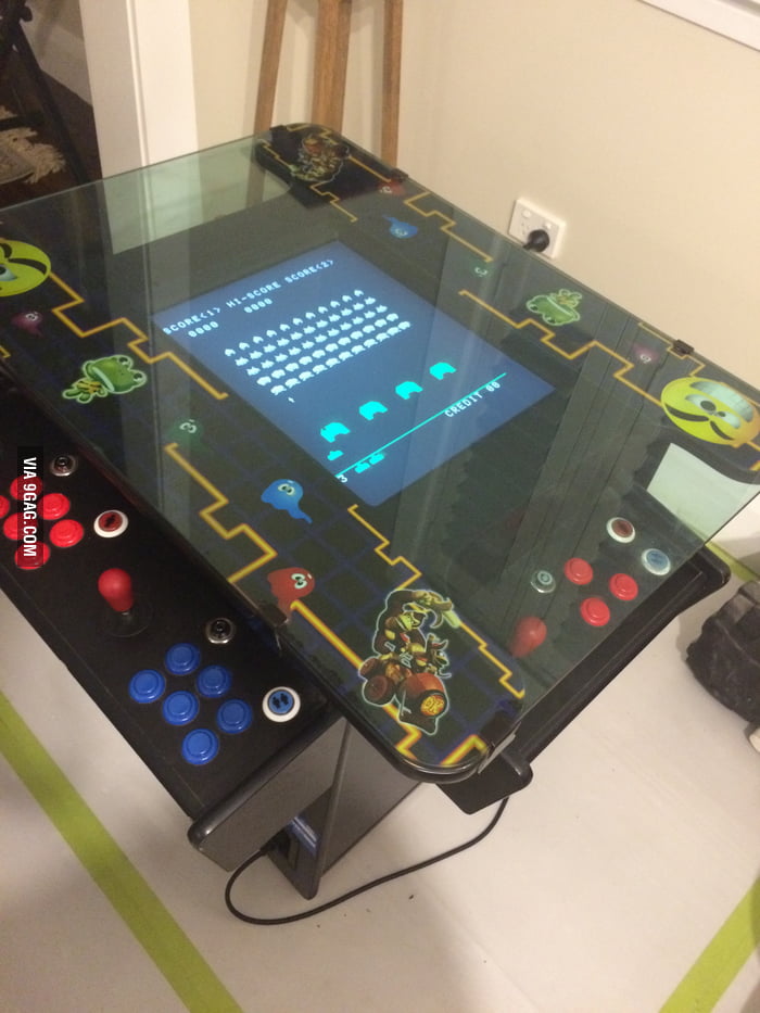 Just bought this awesome arcade table! Plays over 100 classics - 9GAG