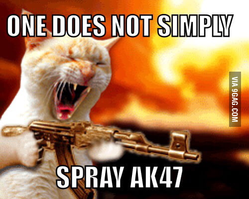 AK spray, ez pz. - 9GAG