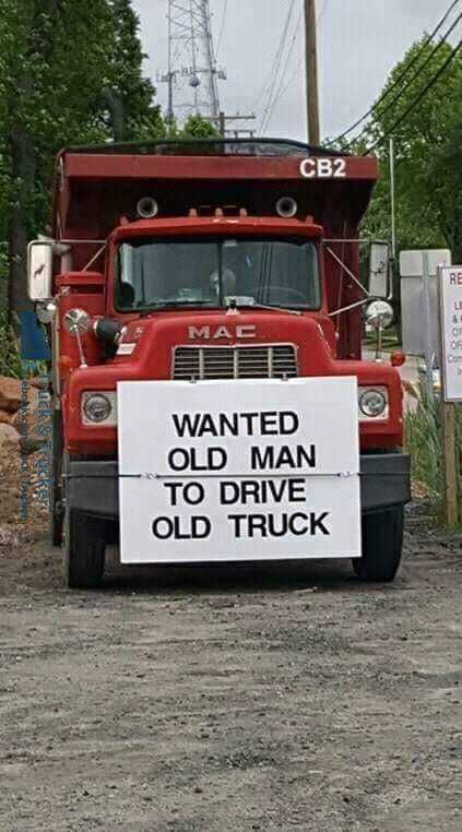Wanted old to old man drive truck - 9GAG