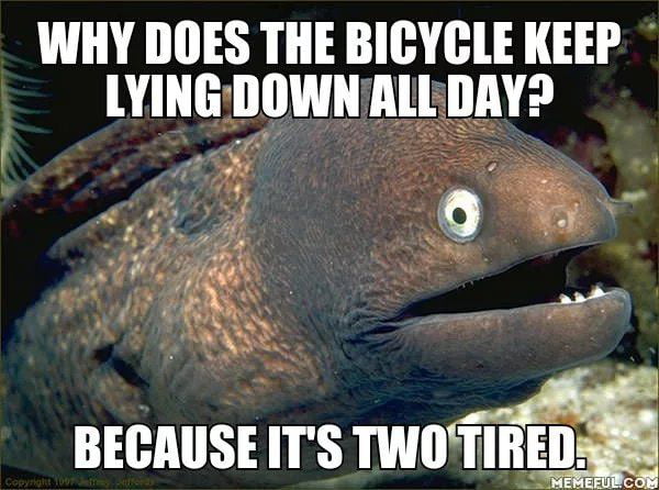 It was two tired. - 9GAG