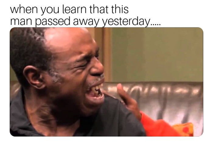 Press F to pay respects. Rip Rocky Lockridge. - 9GAG