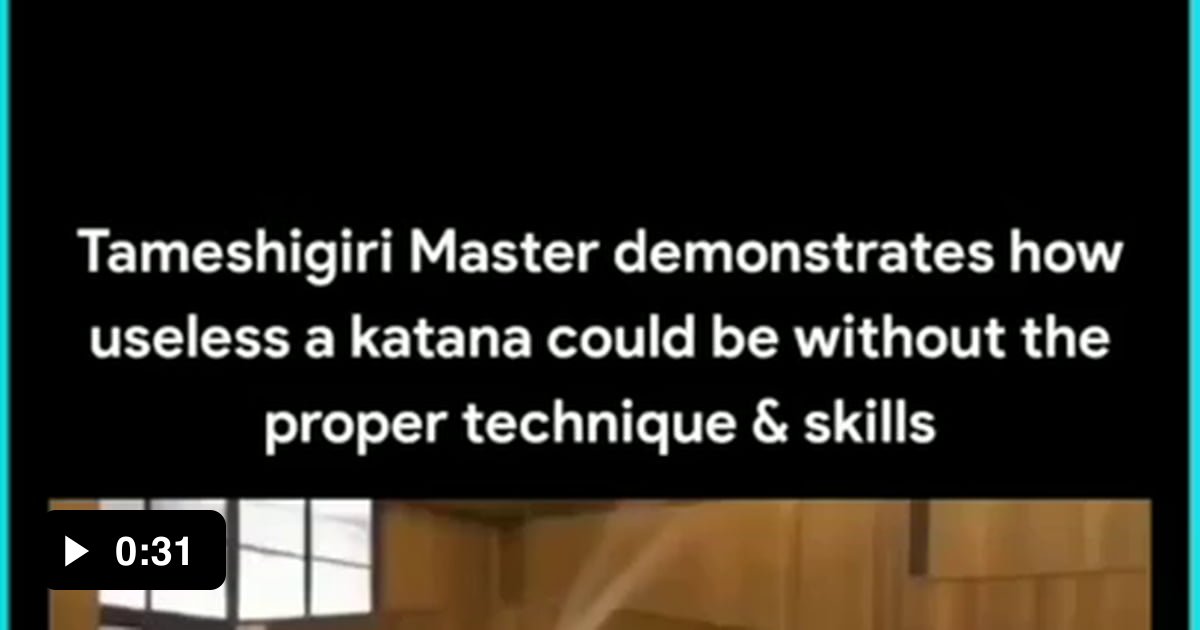 Are these really katana swords if so that's pretty dope - 9GAG