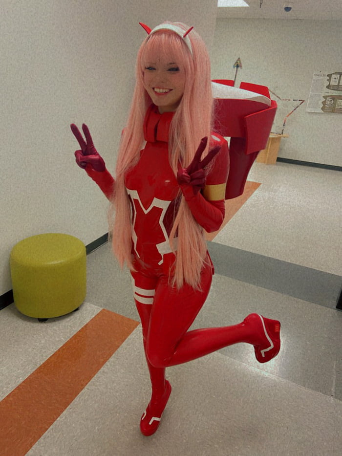 Zero Two Cosplay Process - 9GAG