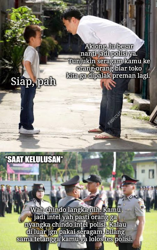 Di RL baru dua kali ketemu polisi chindo. Duaduanya intel wkwk. - 9GAG