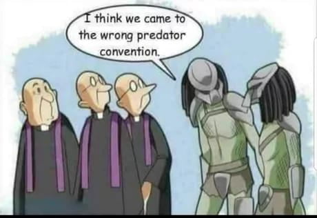 Alien vs church - 9GAG