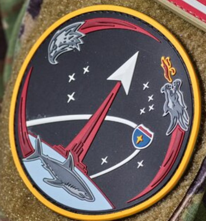 This is The Space Force Patch. Now why the Fu*k is there a Shark on it ...