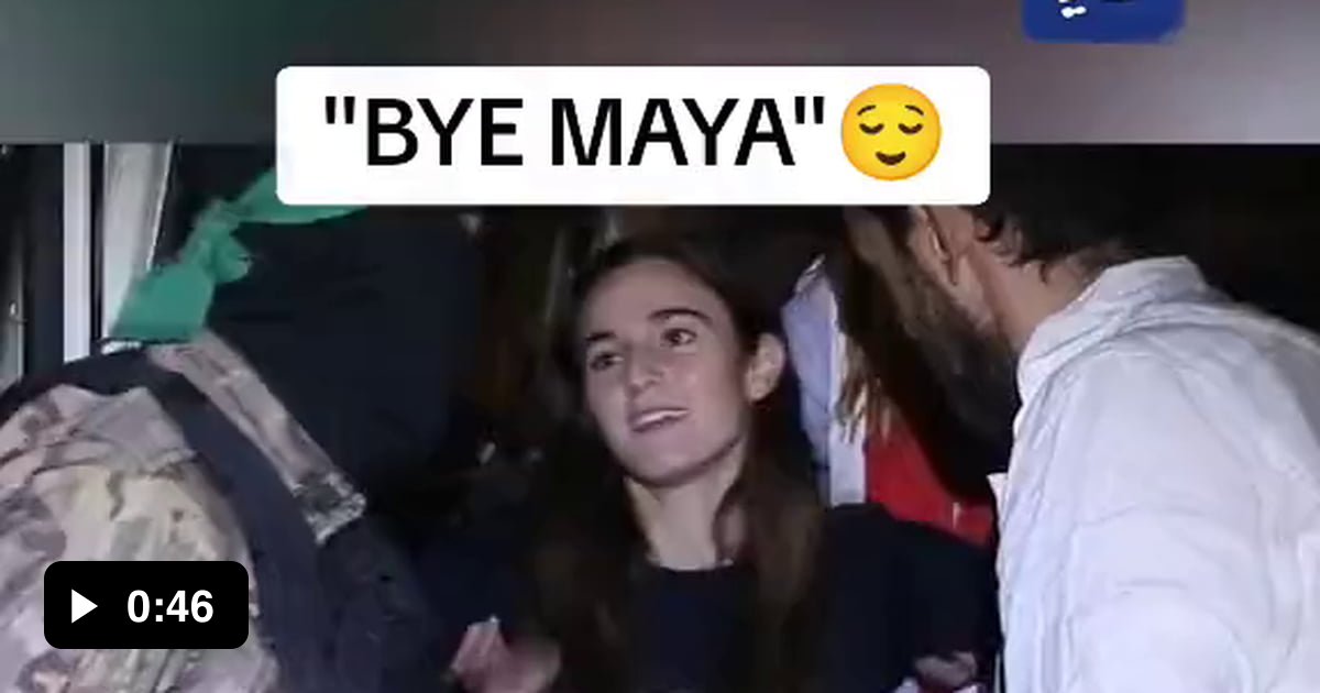 Hamas fighter Abu Monday says "Bye Maya" to Maya Regev while she says ...