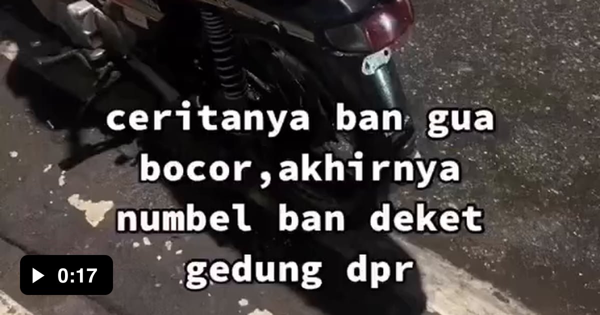 Niat hati pen betulin ban di kang bengkel, eh malah dapet besi congkel ...