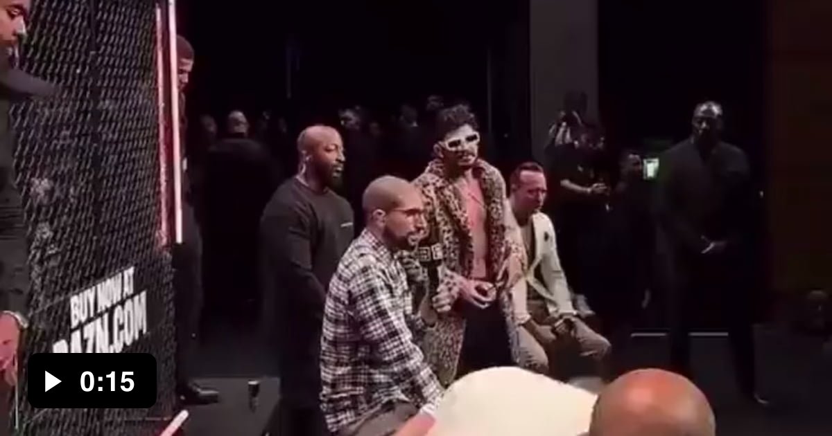 The moment Dilion Danis cut Logan Paul’s face with his microphone! - 9GAG