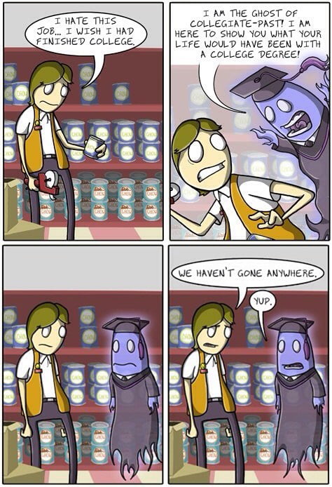 Ghost of College-past! - 9GAG