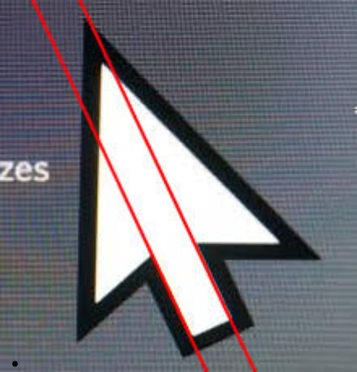 The mouse cursor isn't actually straight. - 9GAG