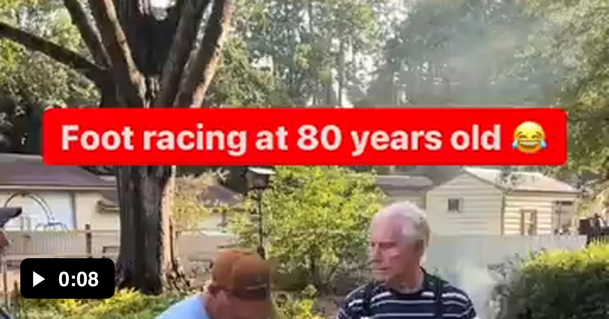 To win a race (fast grandpa) - 9GAG